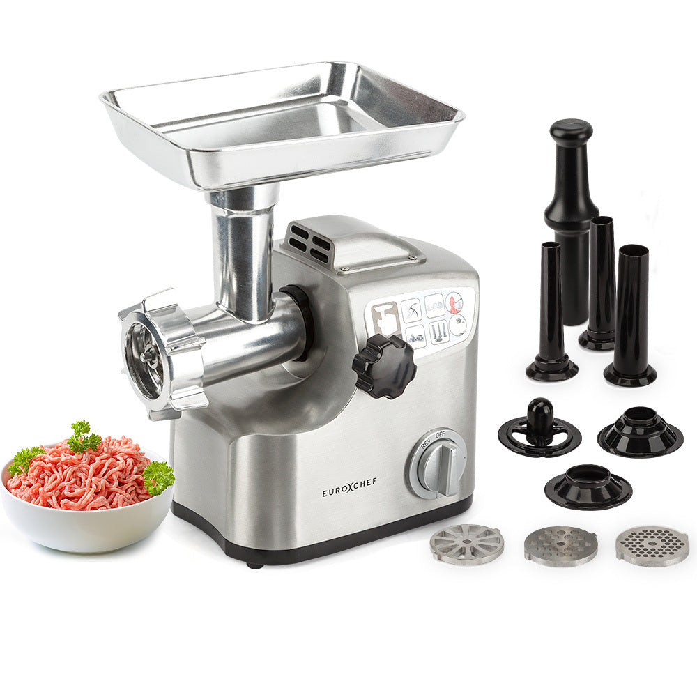 EuroChef MG850 Electric Meat Grinder 1800W – Sausage Filler ...